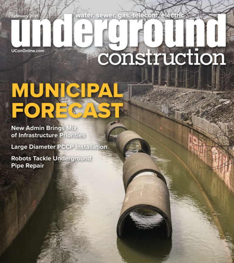 PCCP Project Makes Cover of Underground Magazine - Thompson Pipe Group